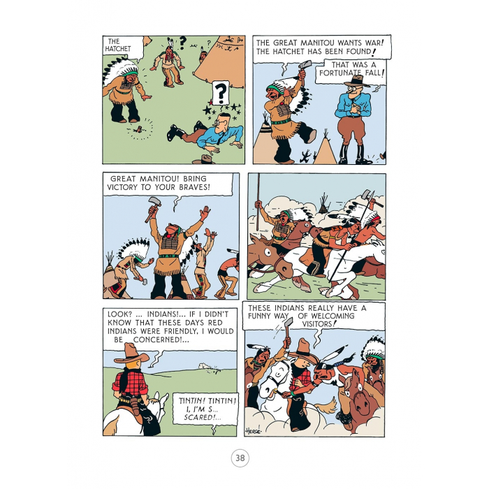 Album The Adventures of Tintin T3 - Tintin in America color version V1 ...