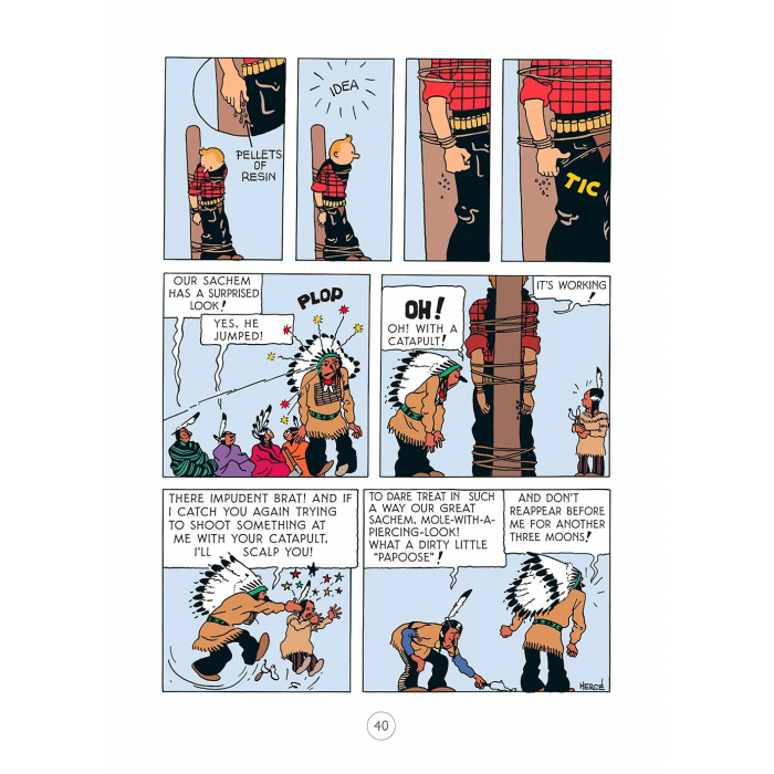 Album The Adventures of Tintin T3 - Tintin in America color version V2 ...