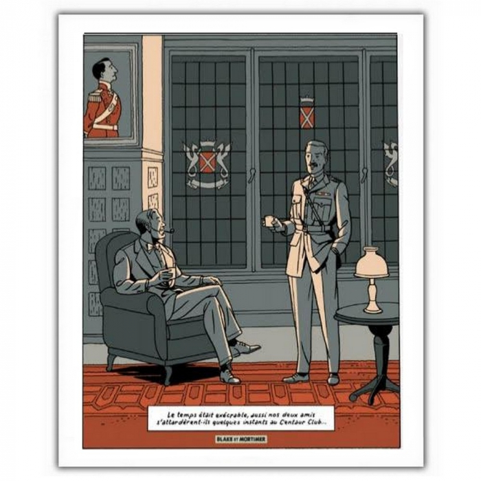 Poster affiche offset album de Blake et Mortimer, Le cri du Moloch ...