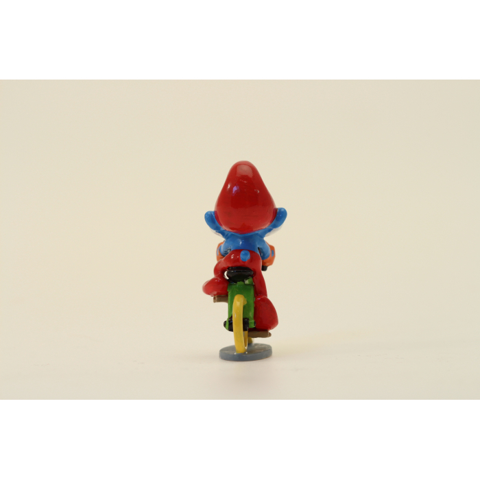 Collectible figurine Pixi The Smurfs, Papa Smurf on a bicycle 6484 (2021)