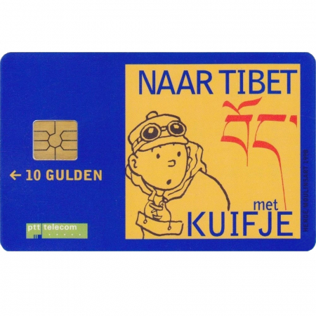 Collectible Phone Card Hergé Tintin, PTT Telecom Naar Tibet met Kuifje ...