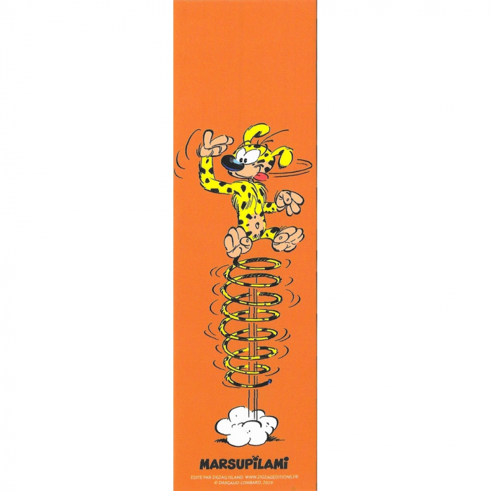 Marque-page en papier Marsupilami, en train de sauter (50x170mm)