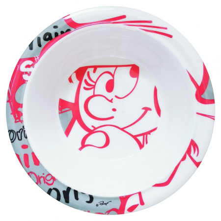 Melamine deep plate KMB The Smurfs (Smurfette)