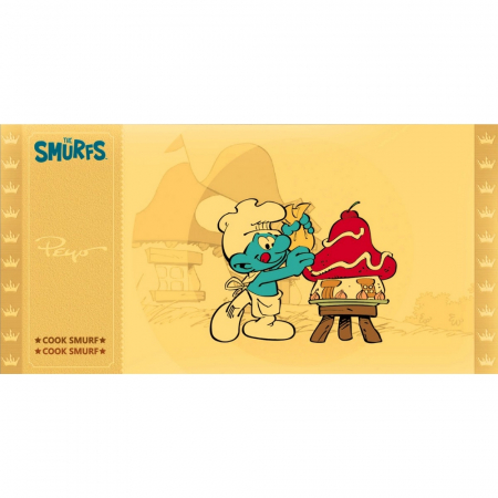 Collectible CK Golden Ticket The Smurfs (Cook Smurf)
