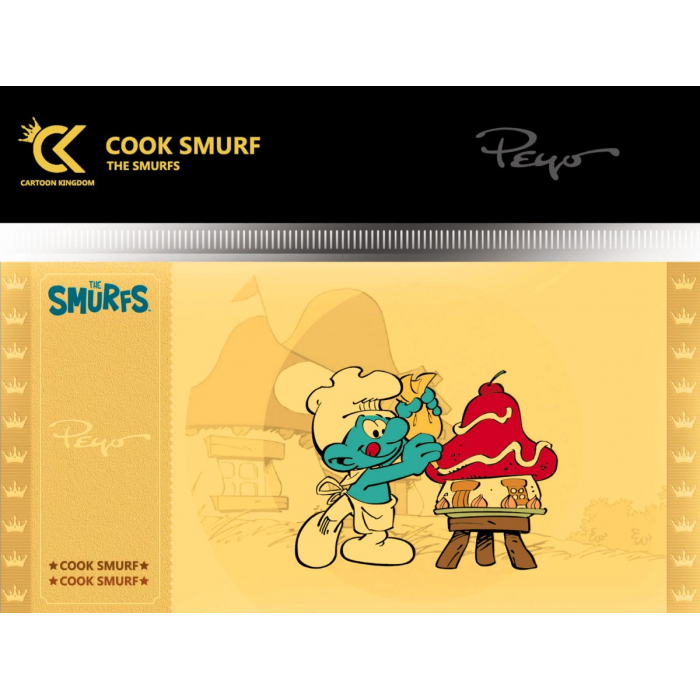 Collectible CK Golden Ticket The Smurfs (Cook Smurf)