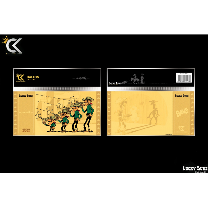 Billet de collection CK Golden Ticket Lucky Luke (Les Frères Dalton)