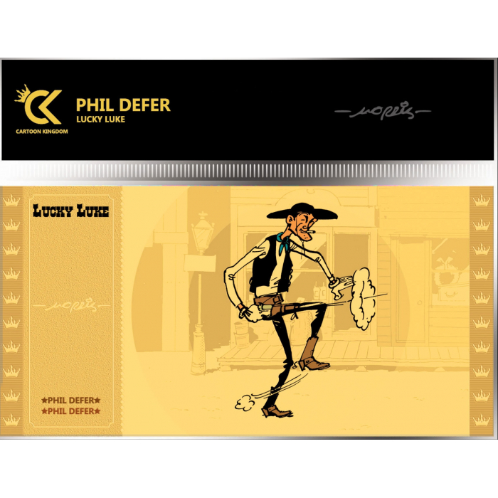 Billet de collection CK Golden Ticket Lucky Luke (Phil Defer)