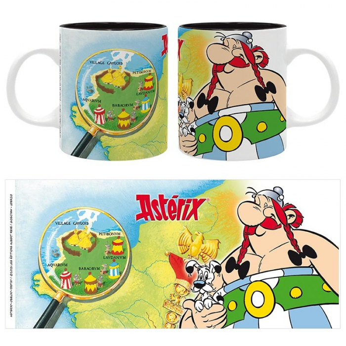 The Good Gift porcelain mug Asterix and Obelix (Obelix and the village)