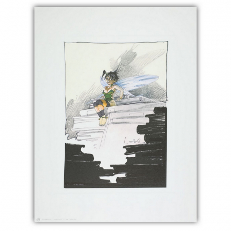 Poster offset Loisel Peter Pan, Tinker Bell in the library (30x40cm)