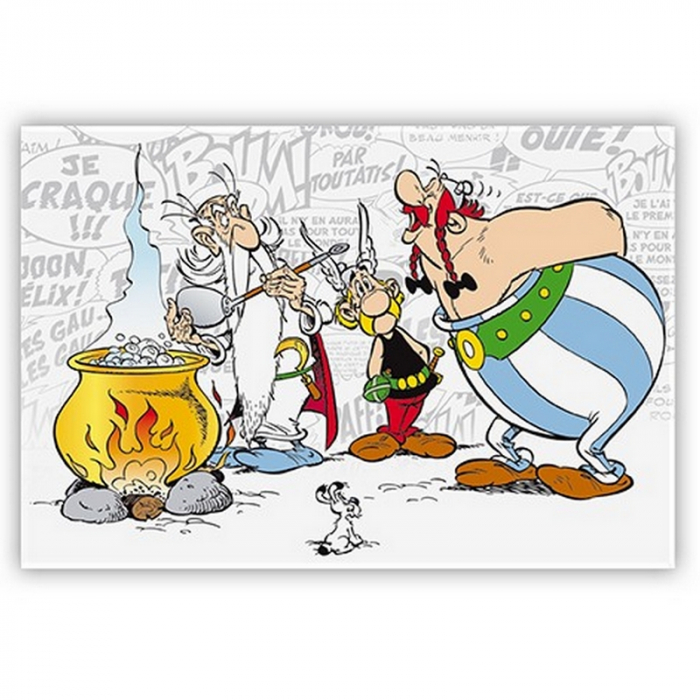 Decorative magnet The Good Gift Asterix and Obelix with Magic Potion ...