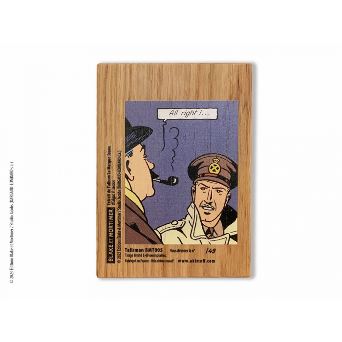 Talismán de colección Akimoff Blake y Mortimer, La Marca Amarilla (2023)