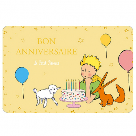 Kiub Postcard The Little Prince, Bon Anniversaire (15x10cm)