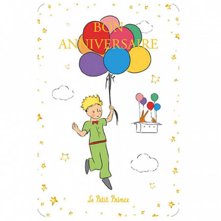 Carte postale Kiub Le Petit Prince, Bon Anniversaire B (10x15cm)