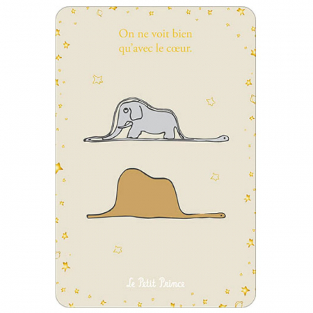 Kiub Postcard The Little Prince, elephant and snake (10x15cm)
