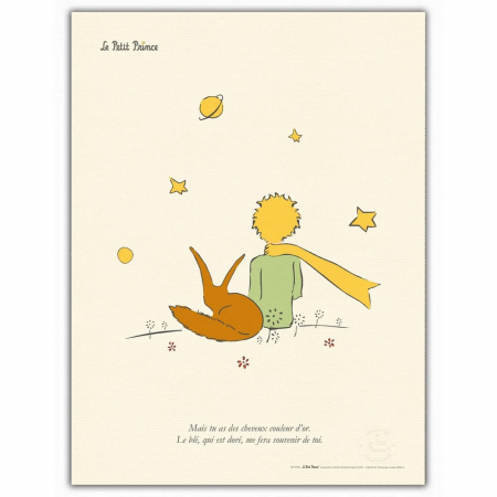 Poster affiche d'art Oneart (Le Petit Prince et le Renard)