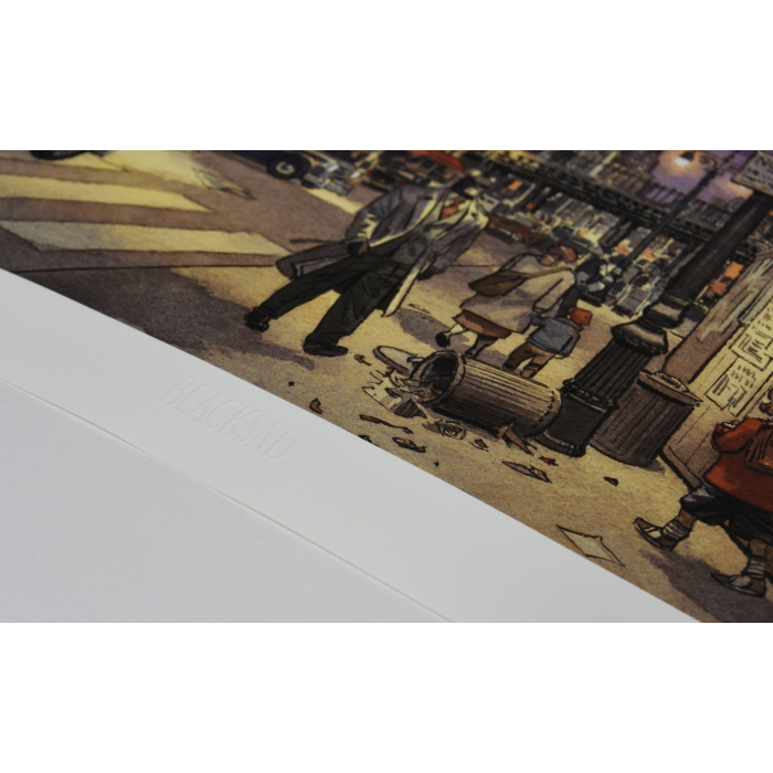 Poster offset Blacksad Juanjo Guarnido, night scene (60x35cm)