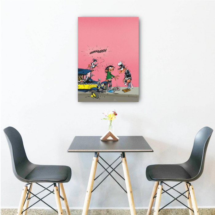 Canvas Frame Gaston Lagaffe (The agent Longtarin)