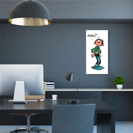 Tableau toile Gaston Lagaffe (M'enfin !?)