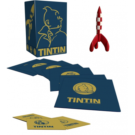 Complete collector's box set of the Tintin series 10 DVD + Lunar Rocket ...