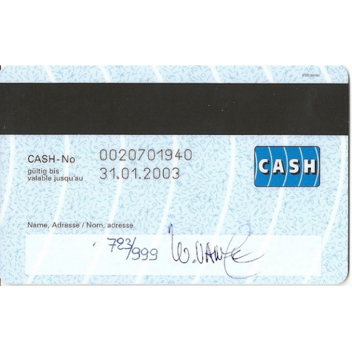 Collectible Credit Card XIII, numbered and signed by Vance (2003)