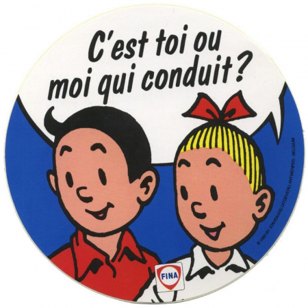 Sticker Fina Luke and Lucy (C’est toi ou moi qui conduit ?)