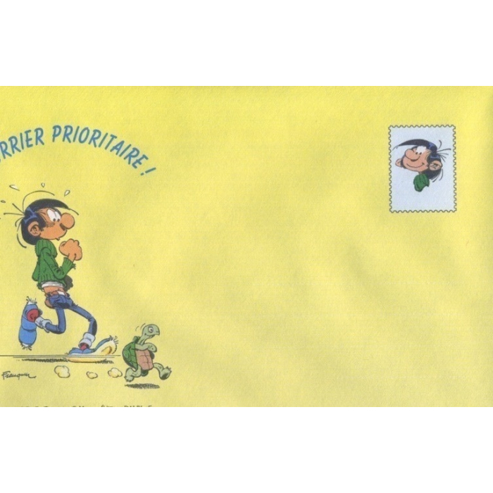 Postcard Dalix Gaston Lagaffe and his seagull, Meilleurs Voeux ! 1998 ...