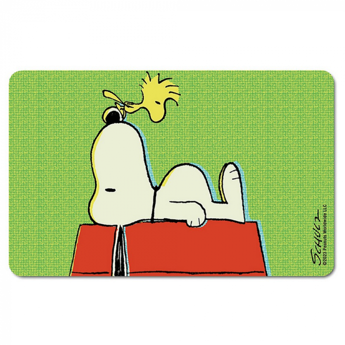 Breakfast Cutting Board Logoshirt® Peanuts Snoopy and Woodstock 23x14cm