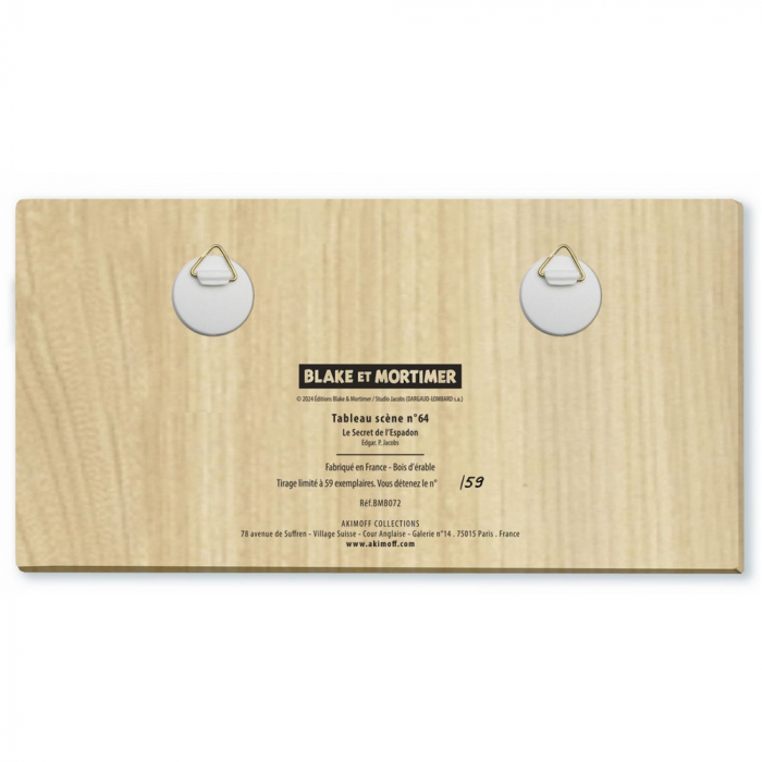 Collectible scene Akimoff Blake and Mortimer, The Swordfish in the sea ...