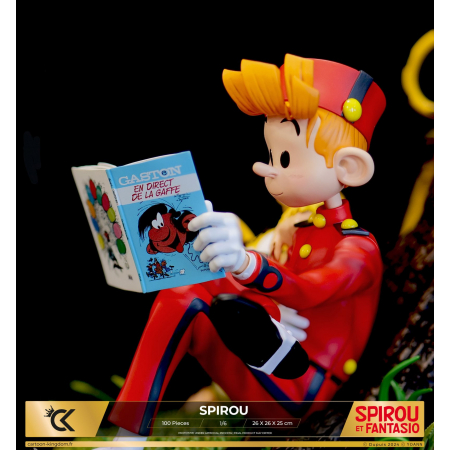Collectible figure Cartoon Kingdom, Spirou and Spip with Marsupilami 1/ ...