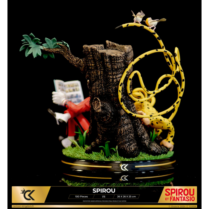 Collectible figure Cartoon Kingdom, Spirou and Spip with Marsupilami 1/ ...