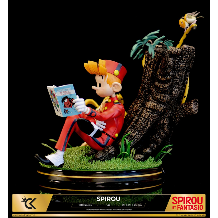 Collectible figure Cartoon Kingdom, Spirou and Spip with Marsupilami 1/ ...
