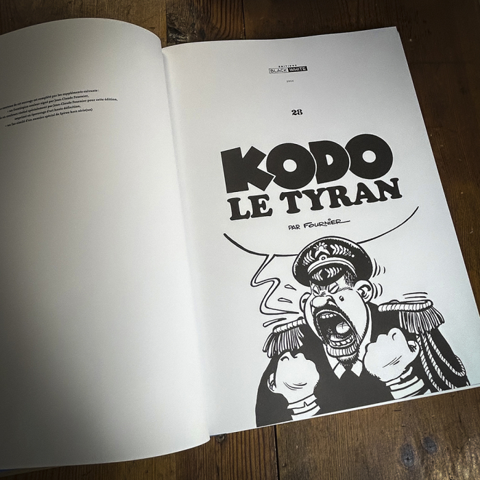 Album de luxe Black & White Spirou et Fantasio, Kodo le Tyran (2024)