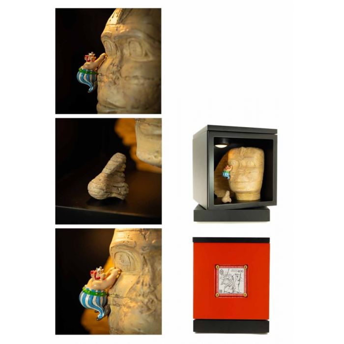 Cube avec figurine Pixi Pixirama Astérix, Obélix et le nez du Sphinx ...