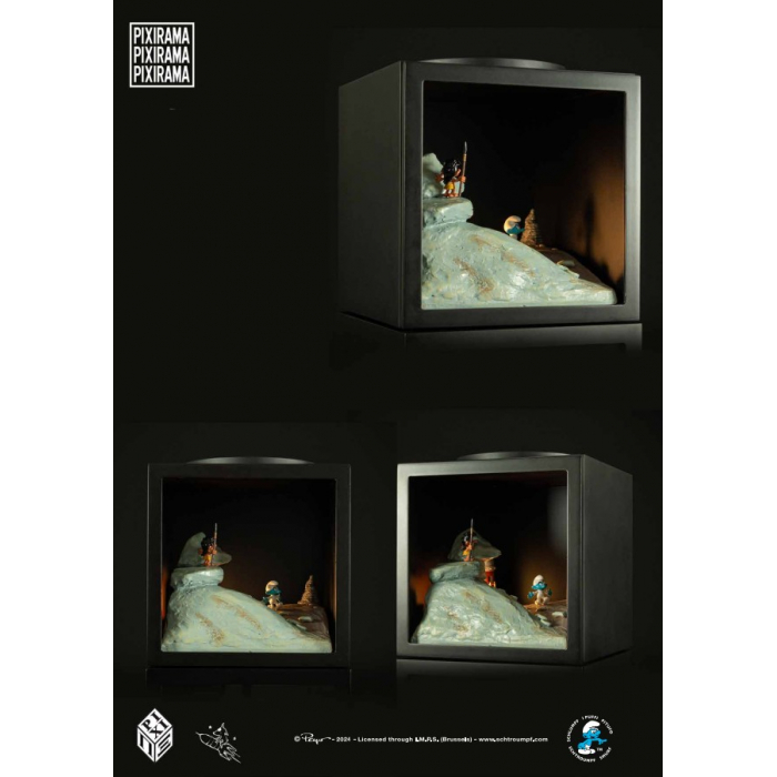 Cube with figurine Pixi Pixirama The Smurfs, Astro Smurf 6802 (2024)