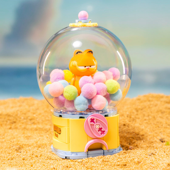 Construction set figurine Pantasy Garfield, in the Gumball Machine (86804)