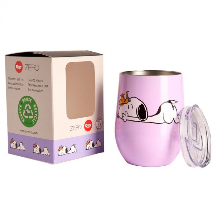 QuyCup Take away thermal stainless steel mug Peanuts Snoopy (Woodstock)