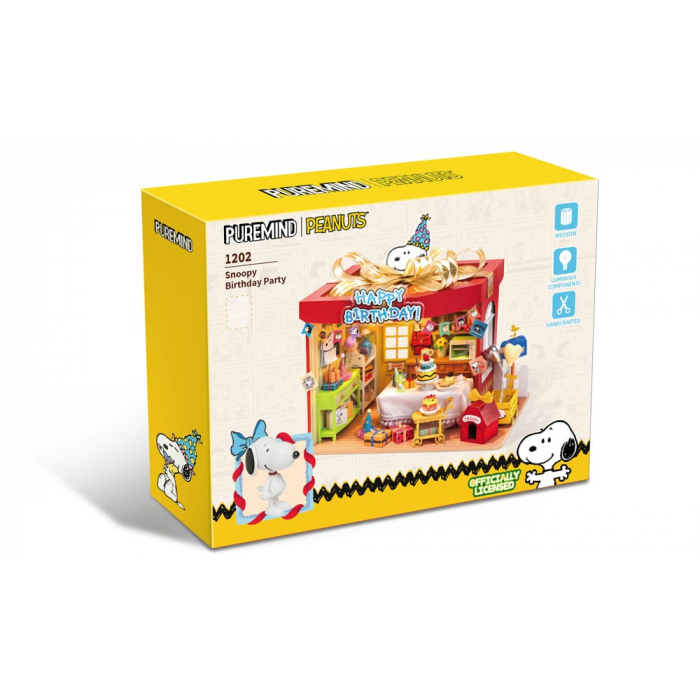 Diorama à assembler Pantasy Peanuts, Snoopy Happy Birthday (1202)