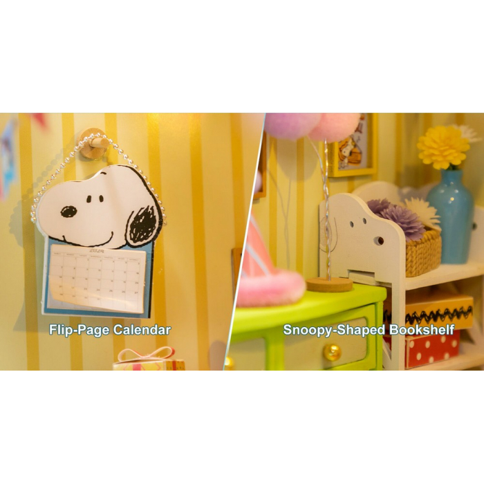 Diorama à assembler Pantasy Peanuts, Snoopy Happy Birthday (1202)