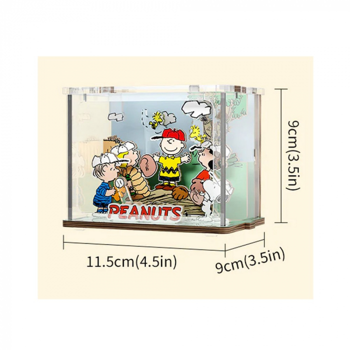 DIY assembly diorama Pantasy Peanuts Snoopy, Baseball (2101)