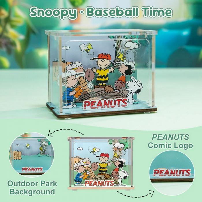 DIY assembly diorama Pantasy Peanuts Snoopy, Baseball (2101)