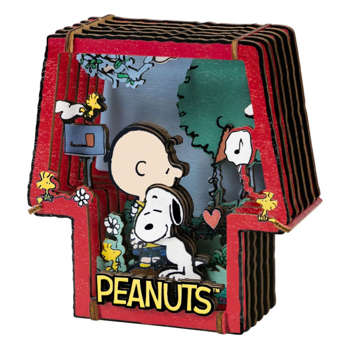 DIY assembly 3D diorama Puremind Peanuts Snoopy, Hug (2301)