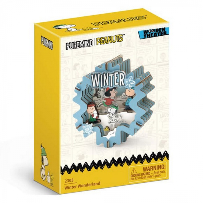 Diorama 3D a montar Pantasy Peanuts Snoopy, Winter (2303)