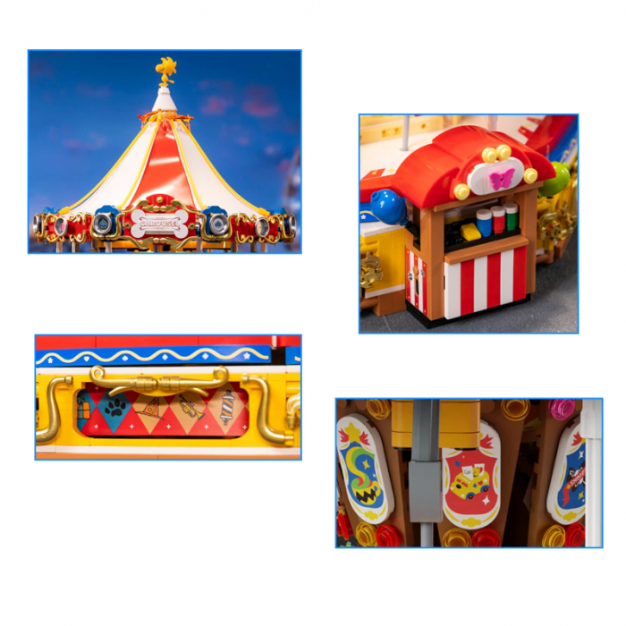 Set construction figurine Pantasy Peanuts Snoopy, Carrousel (86904)