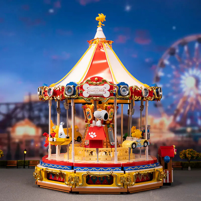 Set construction figurine Pantasy Peanuts Snoopy, Carrousel (86904)