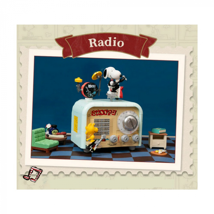 Construction set figurine Pantasy Peanuts Snoopy, Radio (86916)
