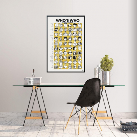 Póster cartel offset Erik Peanuts Snoopy, Who's Who (61x91,5cm)