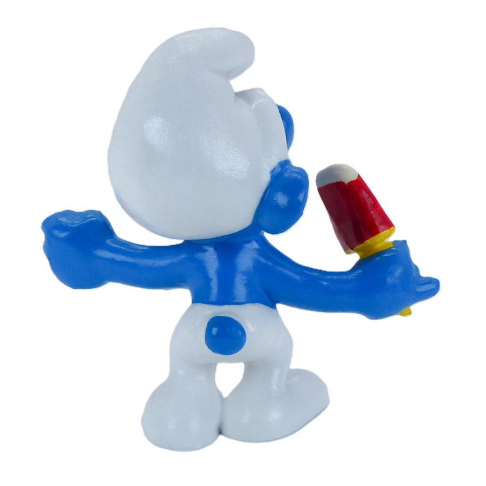 Figura Schleich® Los Pitufos - El Pitufo disfrutando de un helado (20053)