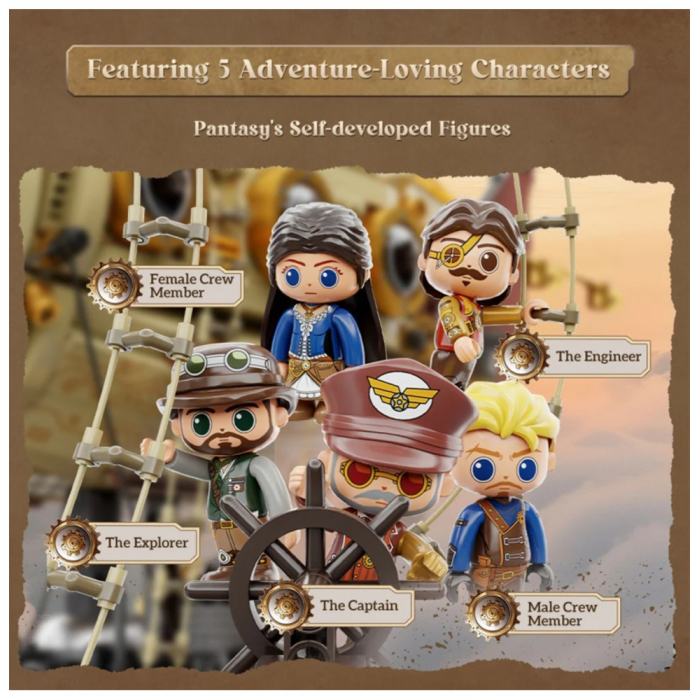 Construction set Pantasy, The Steampunk Airship (85021)