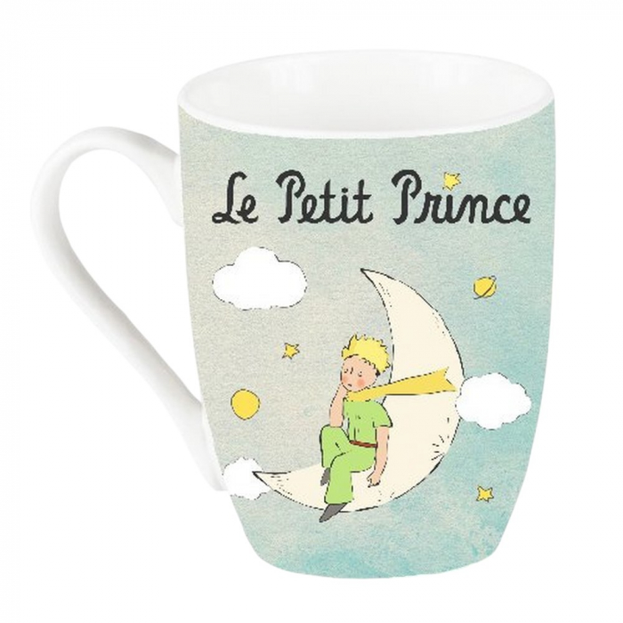 Porcelain cup and spoon Enesco The Little Prince 7cm (sitting on the moon)