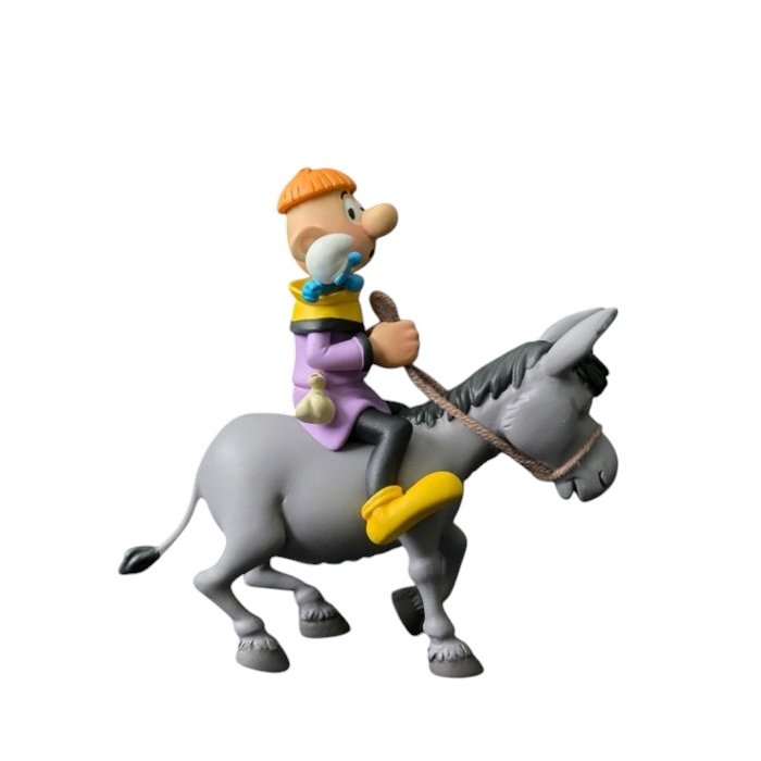 Collectible figurine Olivier on his donkey with the Financial Smurf (2025)